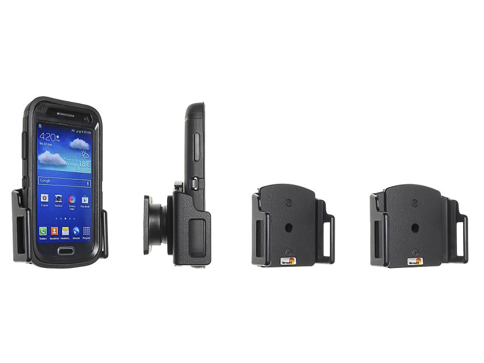 Brodit Mobilhållare 62-77mm - Universella mobilhållare - Bilia