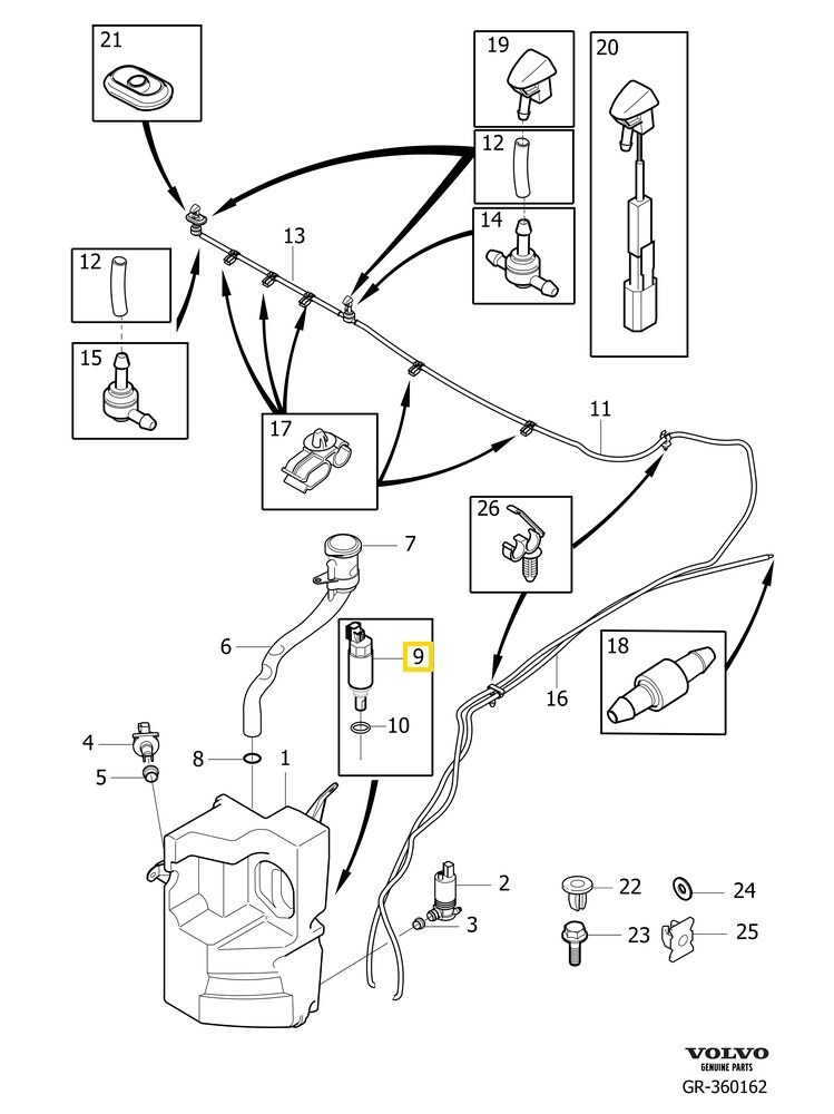 Volvo Original Spolarpump - Spolarpumpar - Bilia