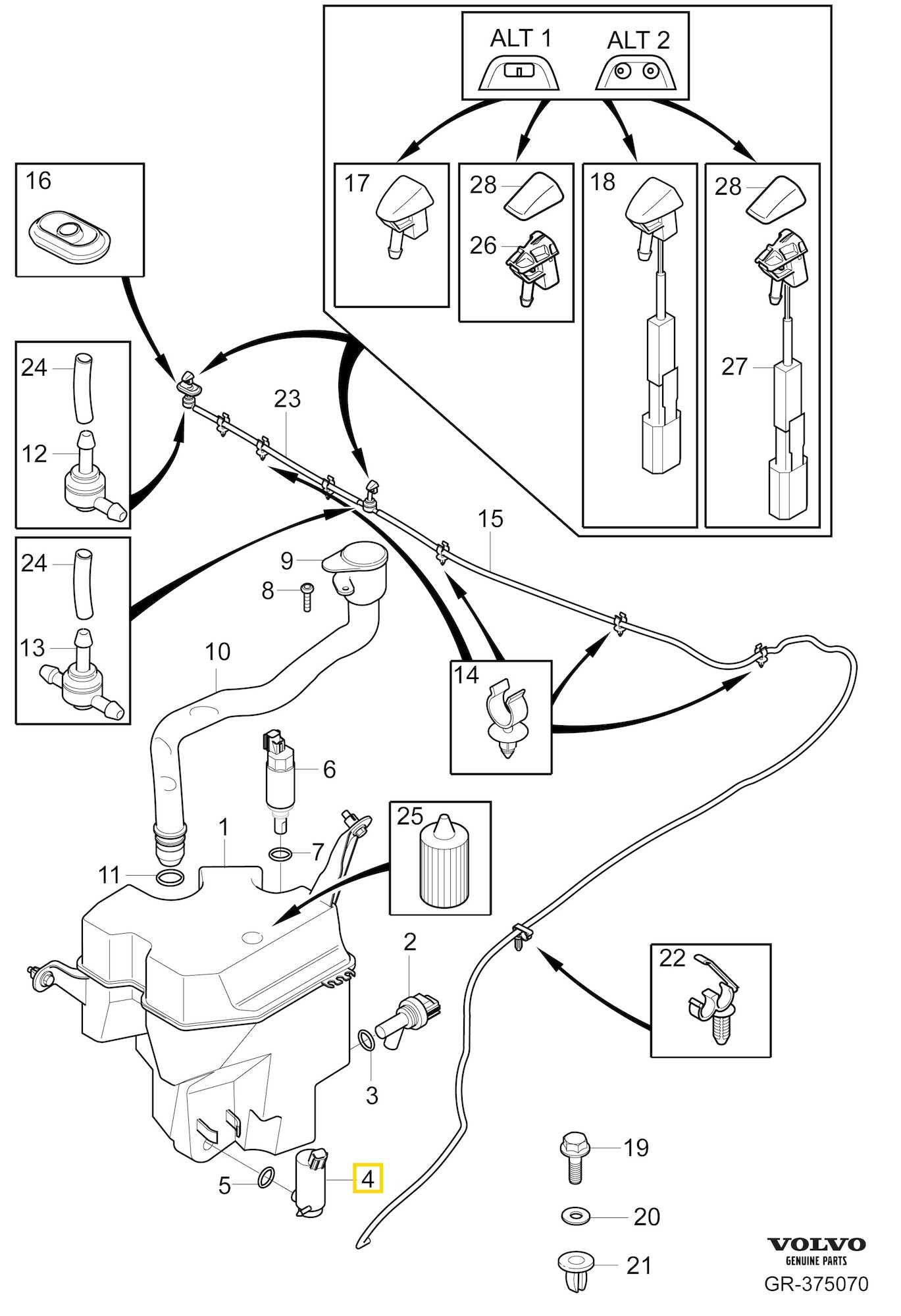 Volvo Original Spolarpump - Spolarpumpar - Bilia
