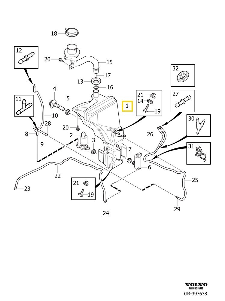 Volvo Original Vattenbehållare - Vattenbehållare - Bilia