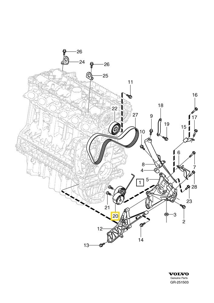 Volvo Original Spännrulle - Spännrullar - Bilia