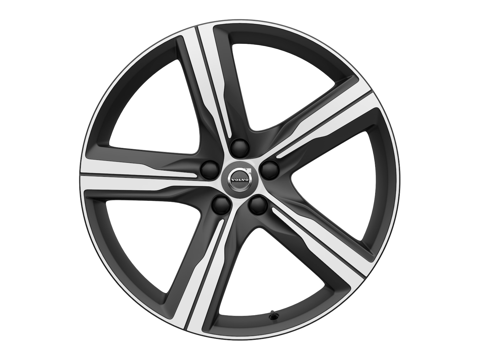 Volvo Original 20" 5-Spoke Matt Black Diamond Cut - Aluminiumfälgar - Bilia