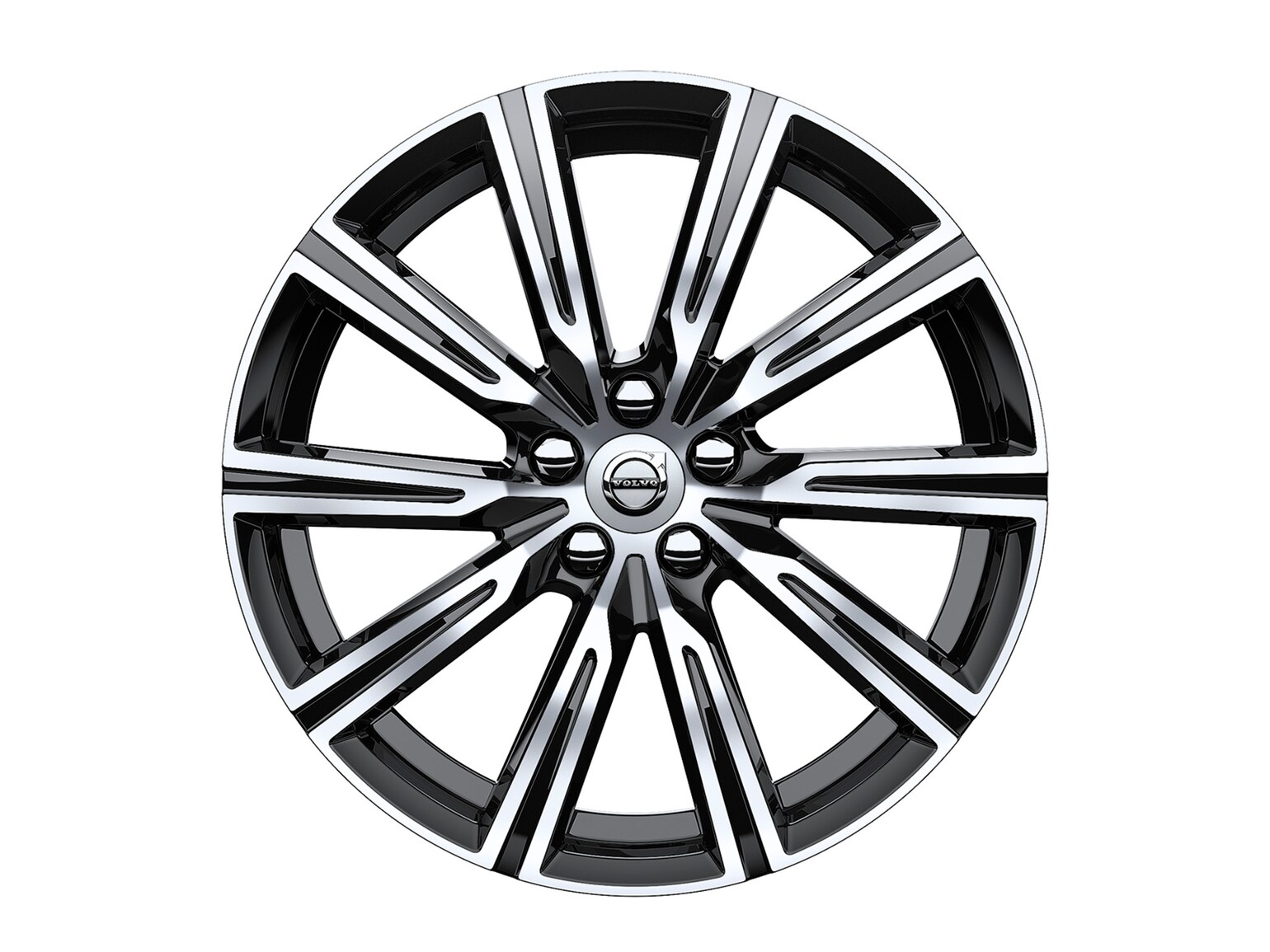 Volvo Original 19" 10-Spoke Black Diamond Cut - Aluminiumfälgar - Bilia