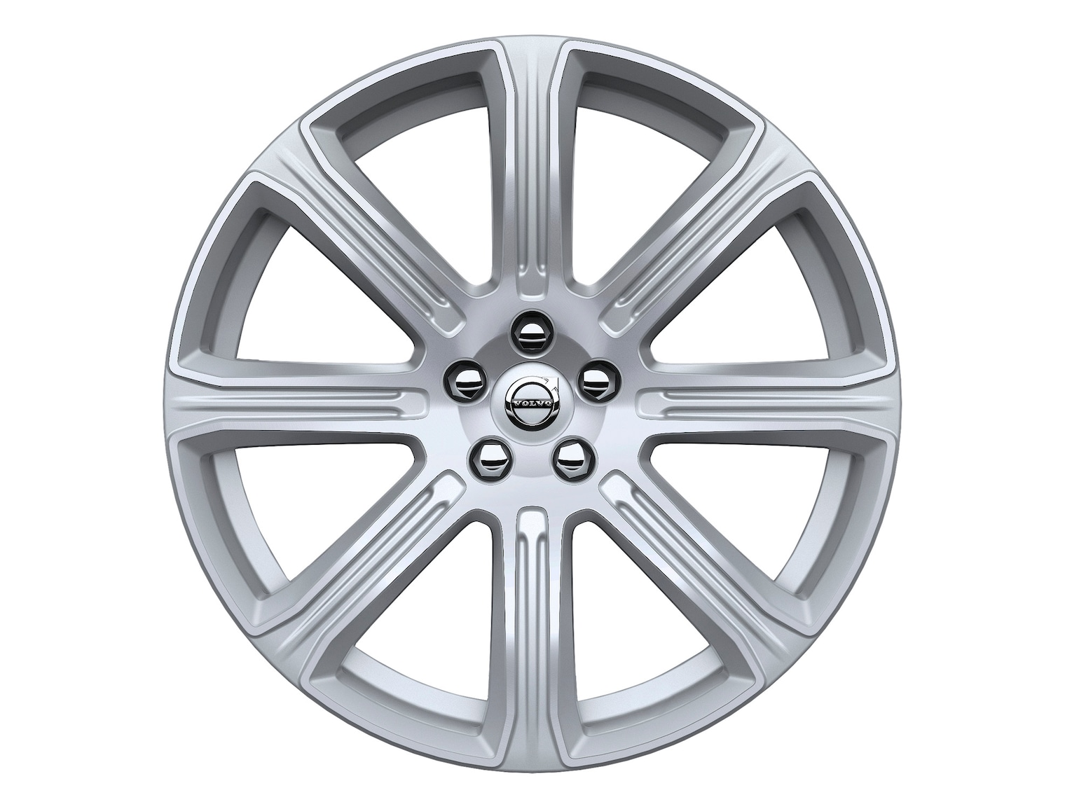 Volvo Original 21" 8-Spoke Silver Diamond Cut - Aluminiumfälgar - Bilia