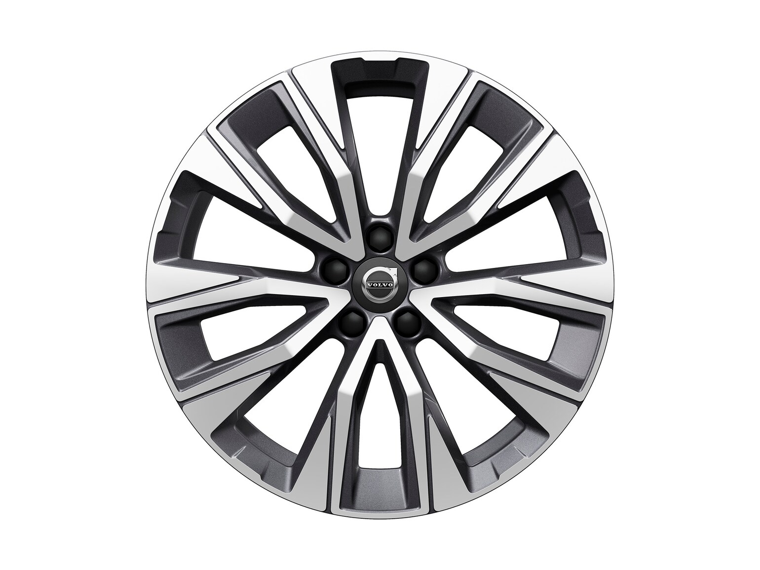 Volvo Original 19" 5-V Spoke Graphite Diamond Cut - Aluminiumfälgar - Bilia