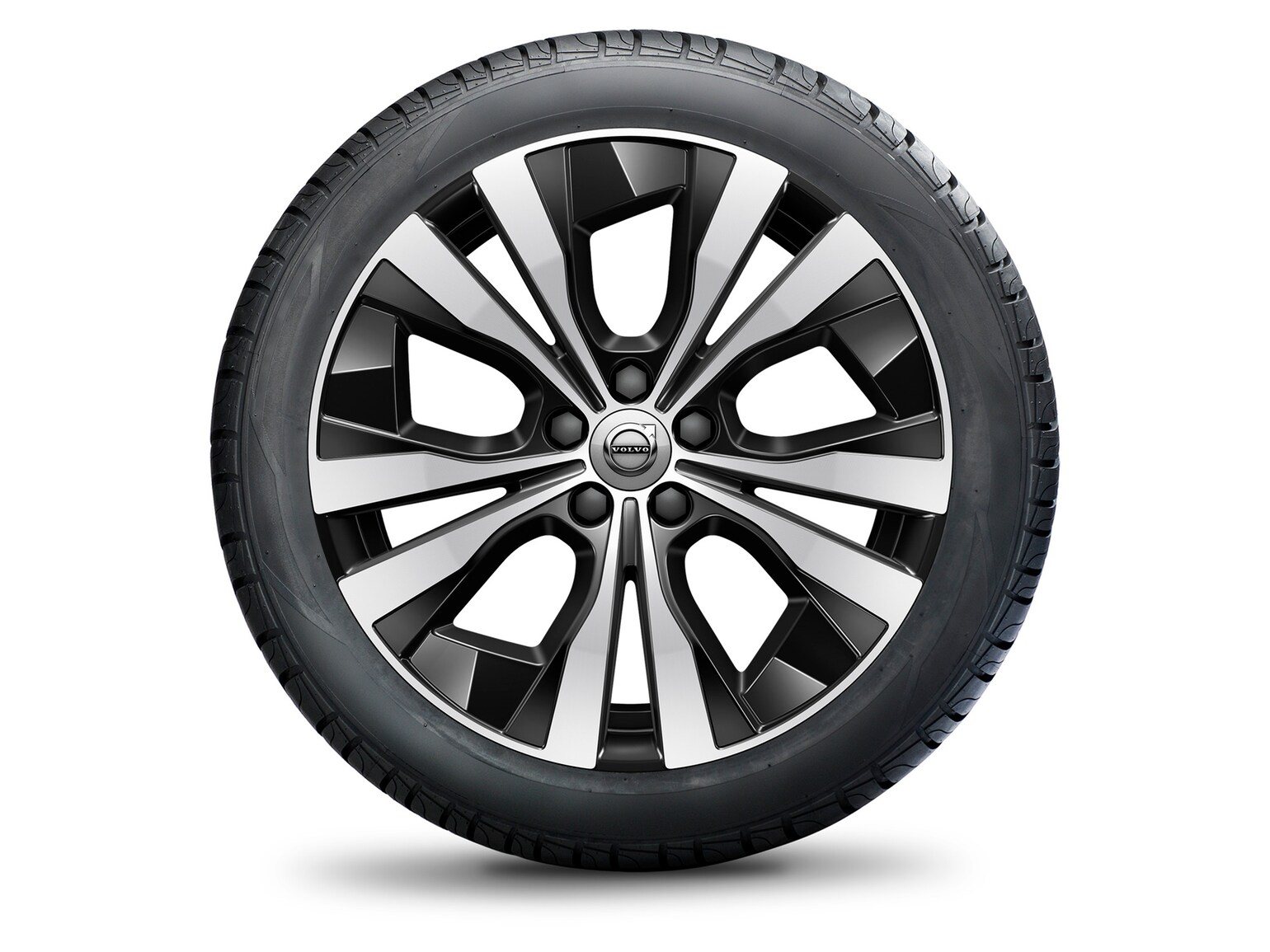 Volvo Original 18" 5-Double Spoke Black Diamond Cut - Vinterhjul - Bilia