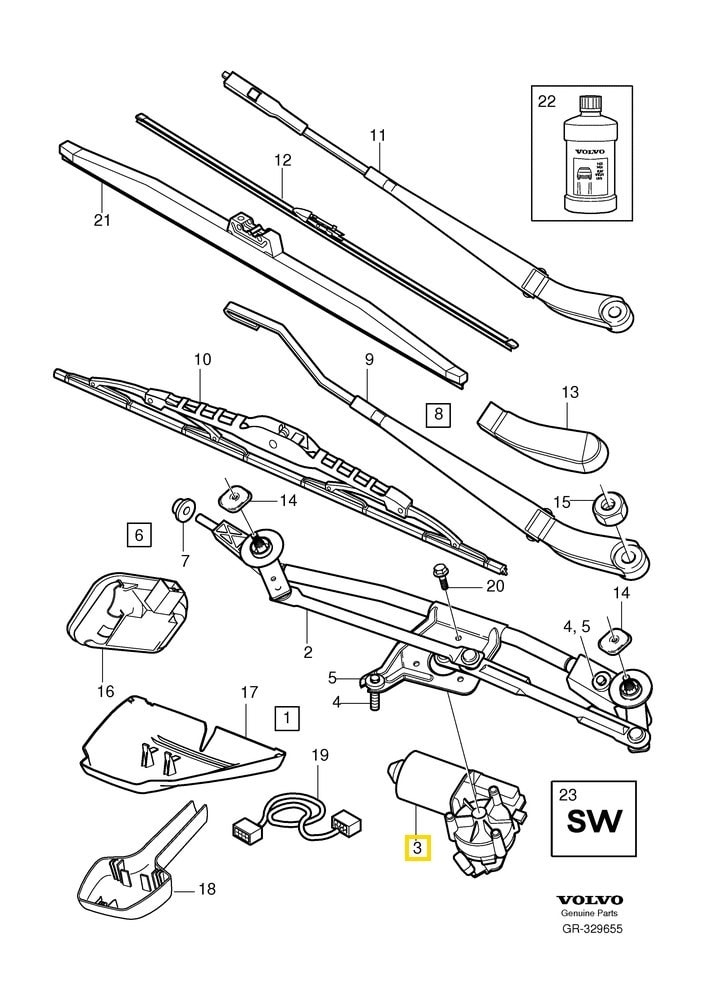 Volvo Original Torkarmotor - Torkarmotorer - Bilia