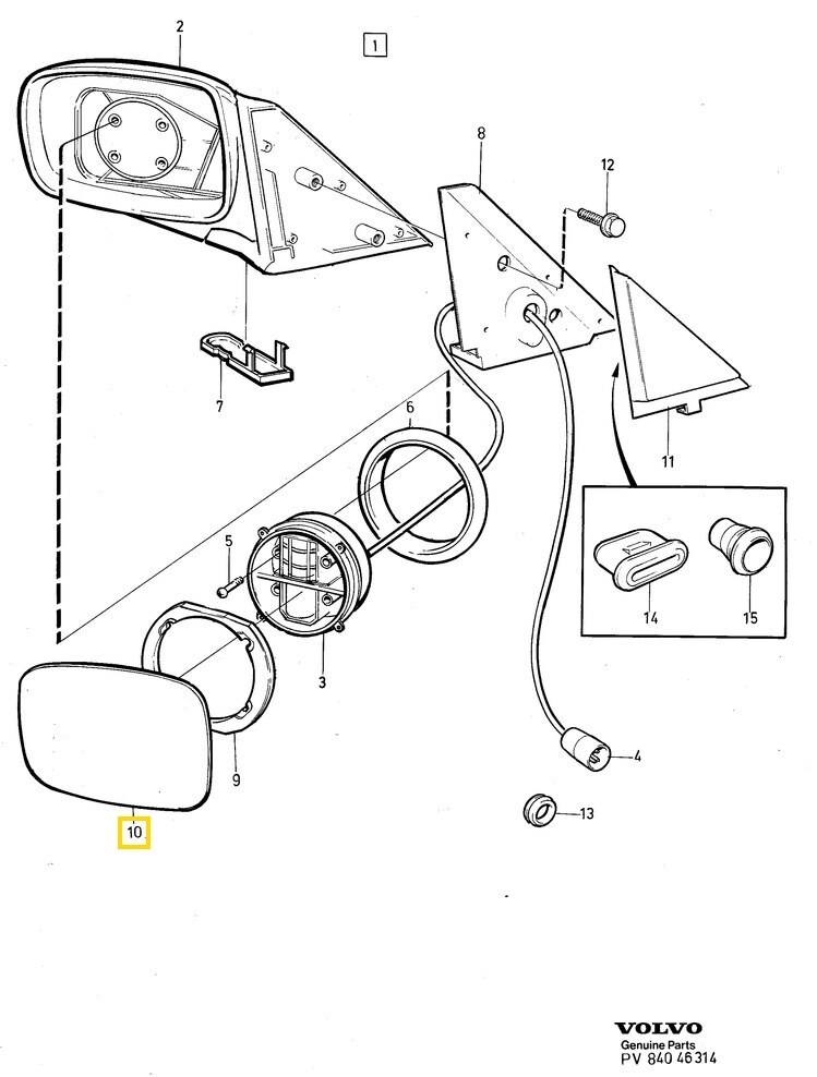 Volvo Original Backspegelglas - Backspegelglas - Bilia